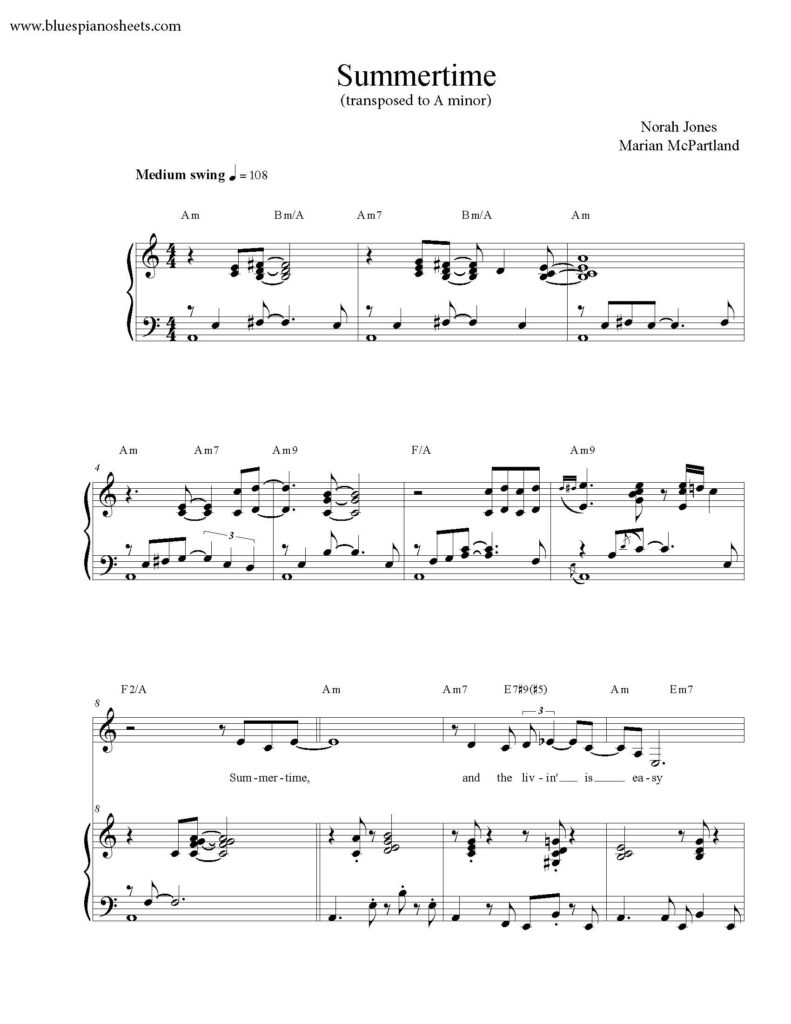 Norah Jones & Marian McPartland “Summertime”. Donate now and receive ...